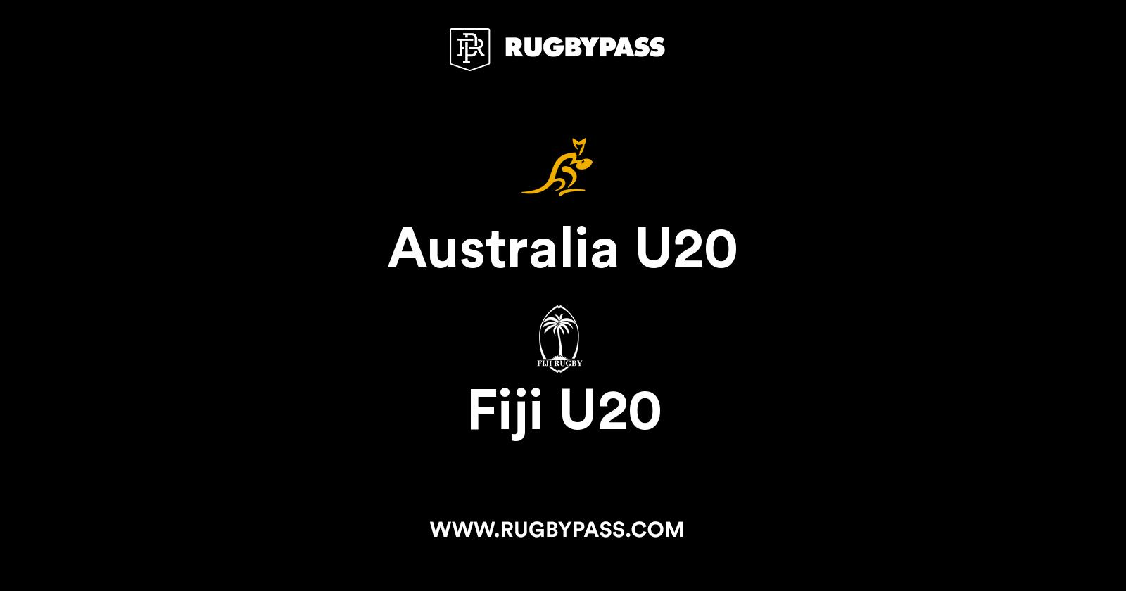 Australia U20 vs Fiji U20 | Head to Head Stats | RugbyPass