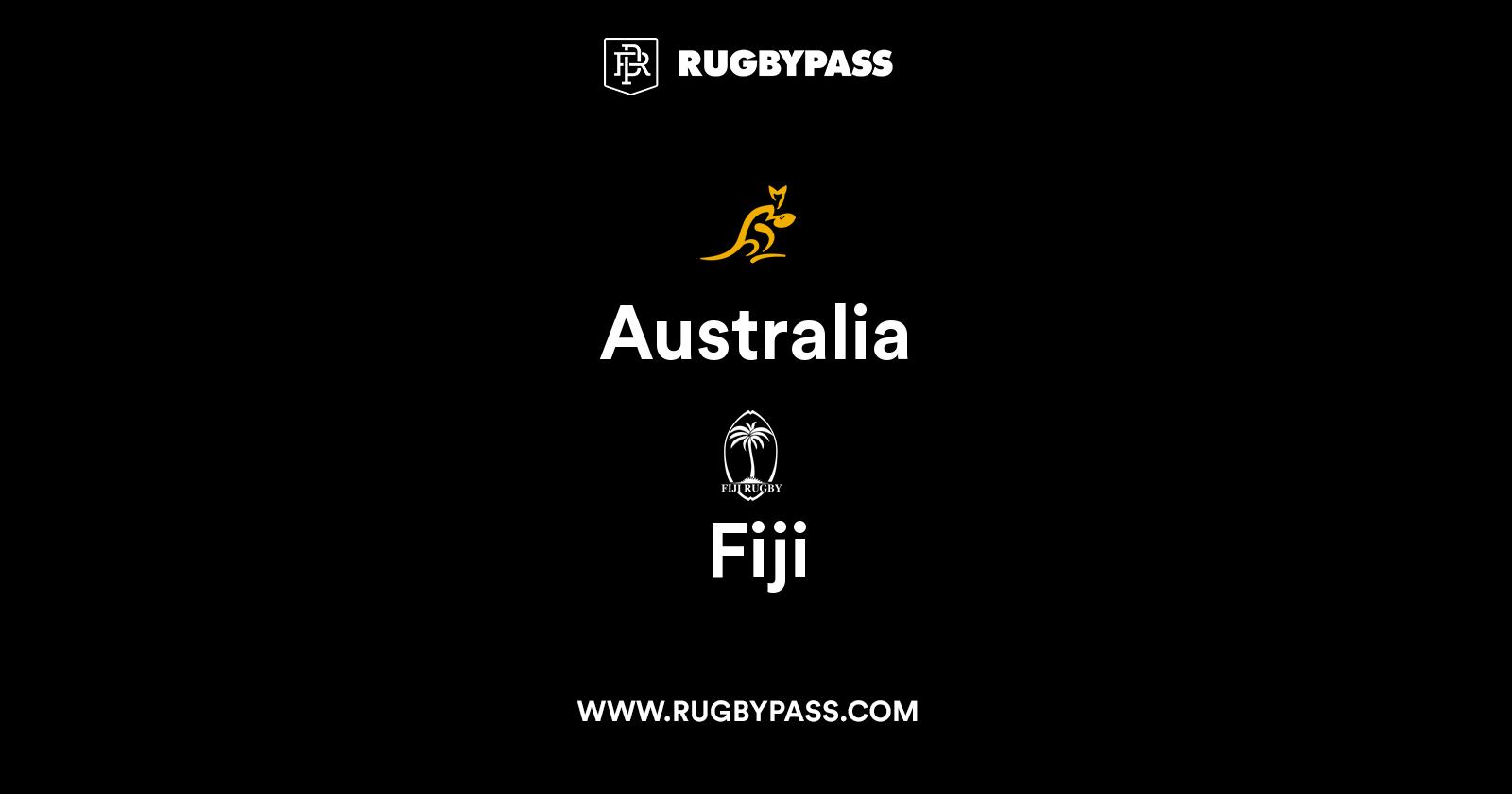 Australia vs Fiji | Live & Latest Rugby Union Scores & Results | RugbyPass