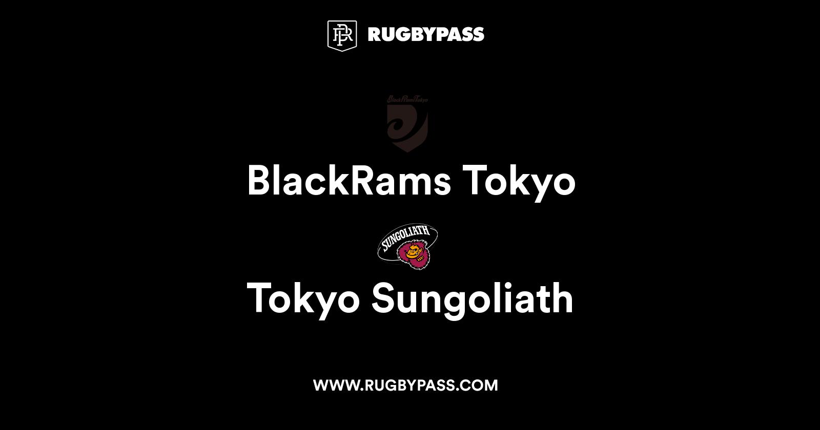 BlackRams Tokyo vs Tokyo Sungoliath | Live & Latest Rugby Union Scores ...