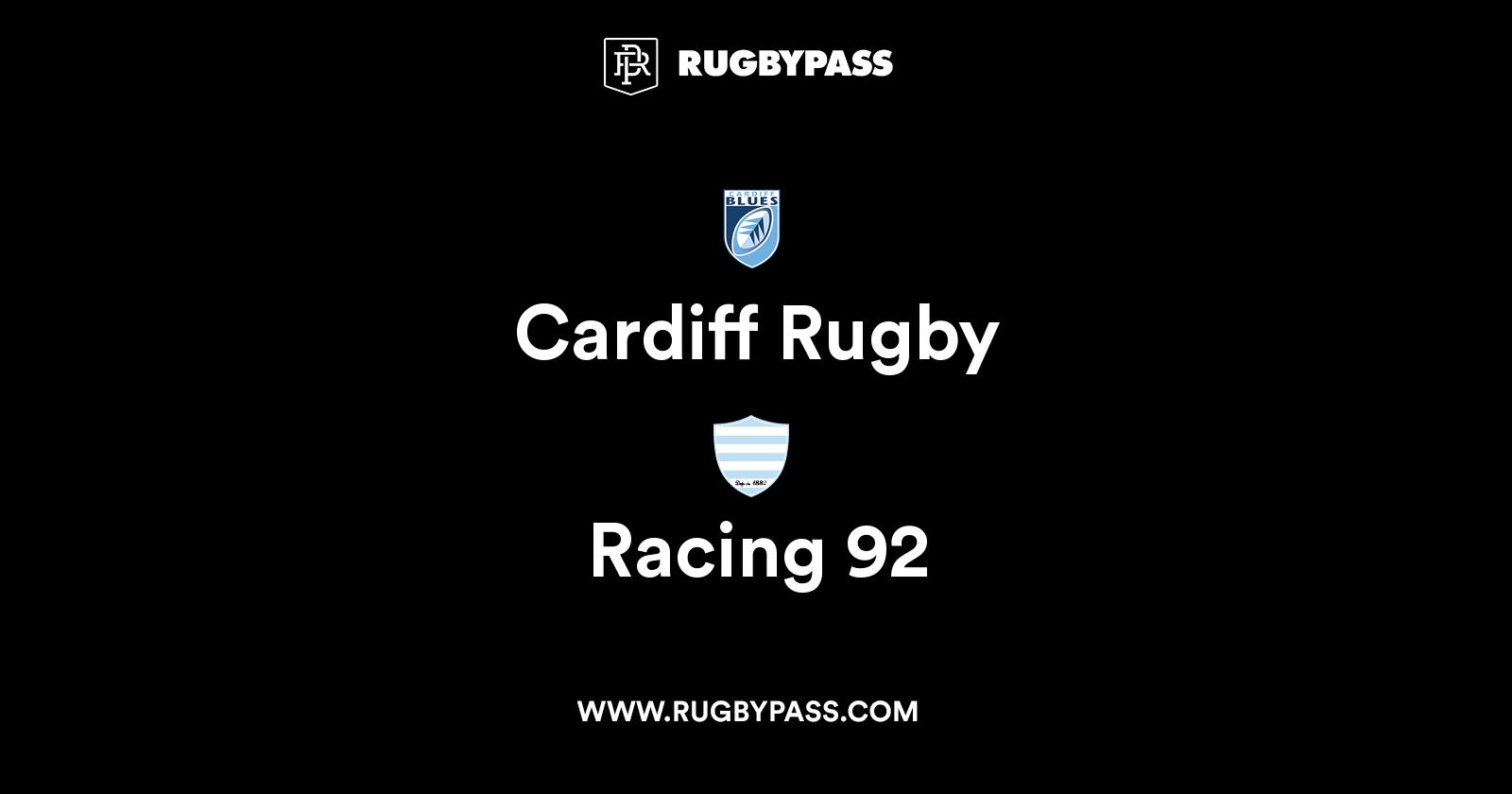 Cardiff Rugby vs Racing 92 | Live & Latest Rugby Union Scores & Results ...