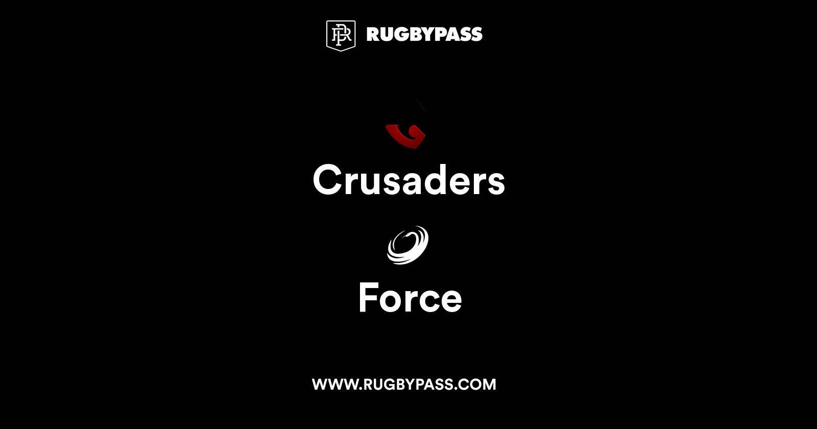 Crusaders vs Force | Live & Latest Rugby Union Scores & Results | RugbyPass