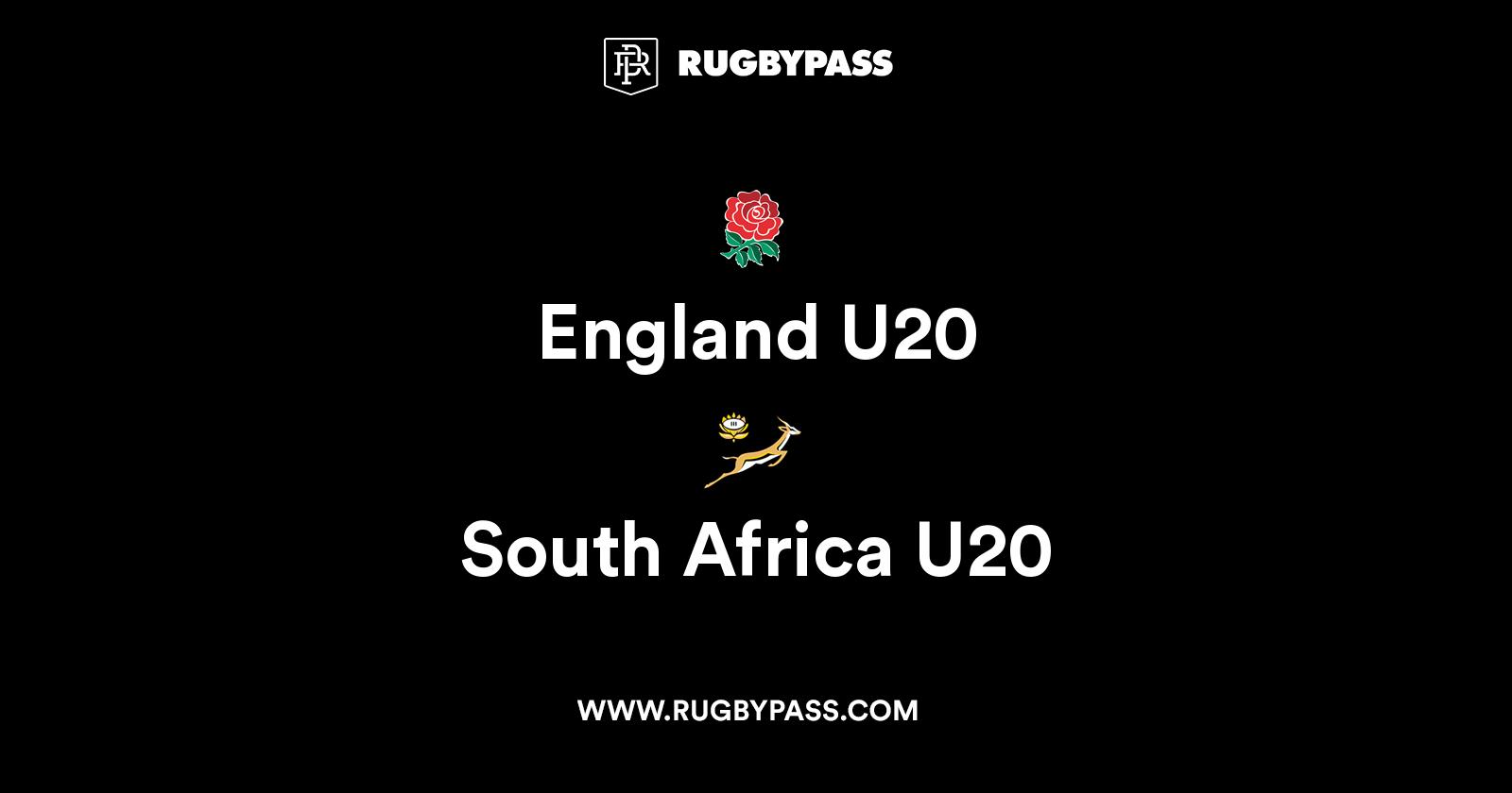England U20 vs South Africa U20 | Live & Latest Rugby Union Scores ...