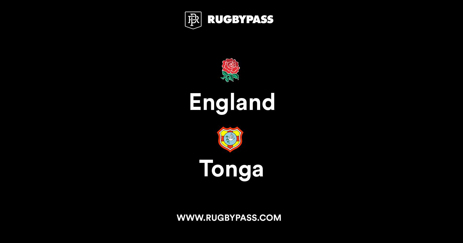 England vs Tonga | Live & Latest Rugby Union Scores & Results | RugbyPass