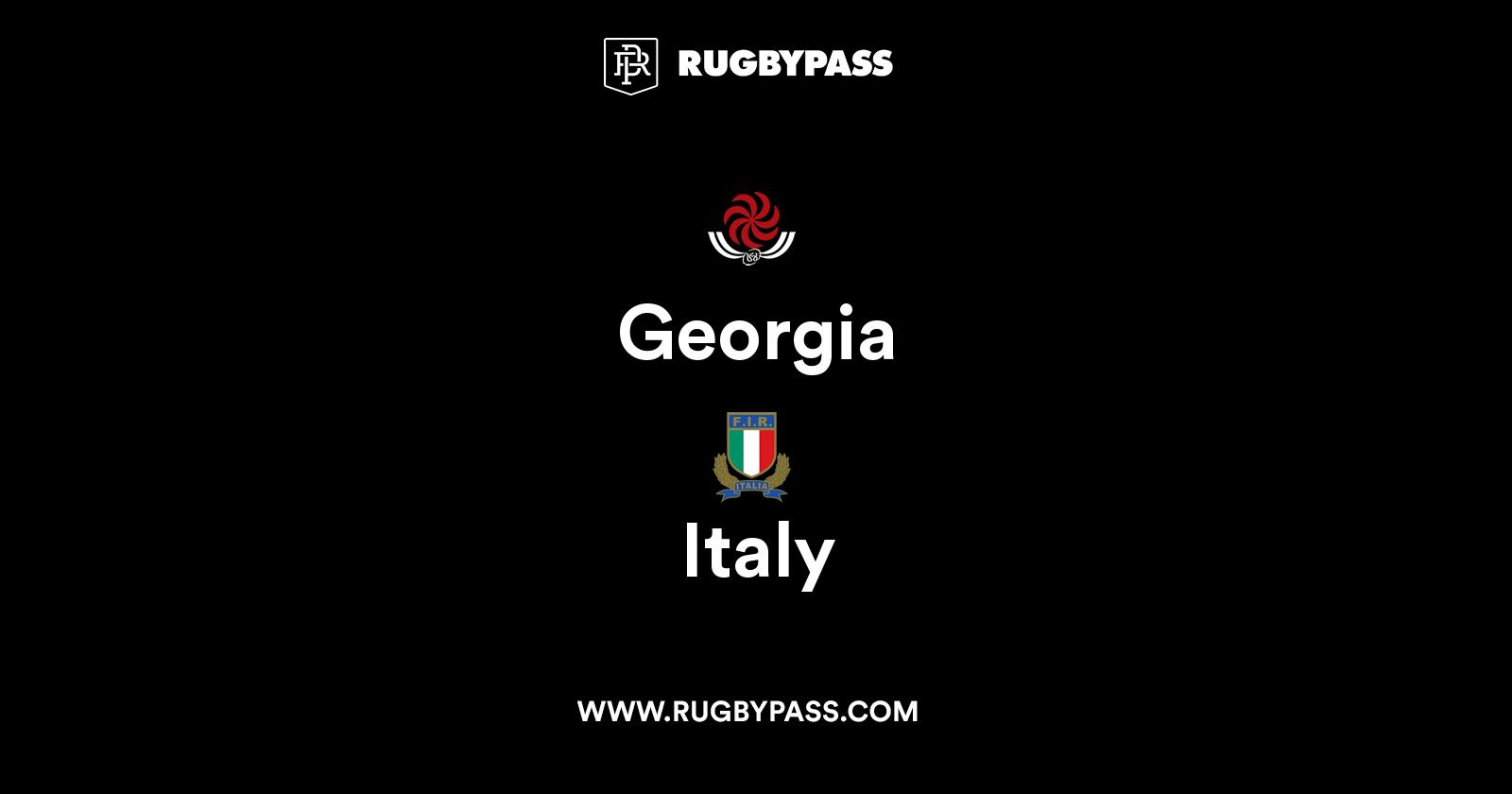 Georgia vs Italy | Live & Latest Rugby Union Scores & Results | RugbyPass