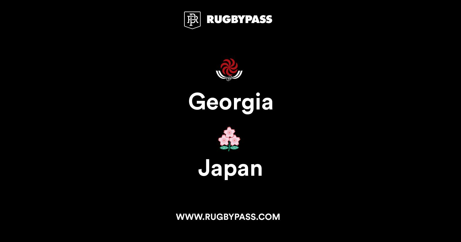 Georgia vs Japan | Live & Latest Rugby Union Scores & Results | RugbyPass