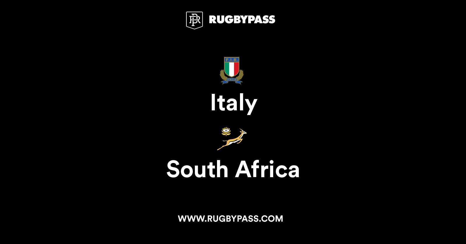 Italy vs South Africa | Live & Latest Rugby Union Scores & Results ...
