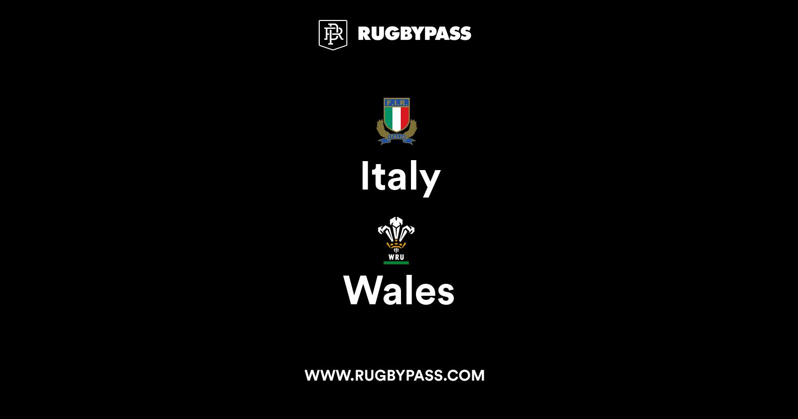 Italy vs Wales | Live & Latest Rugby Union Scores & Results | RugbyPass
