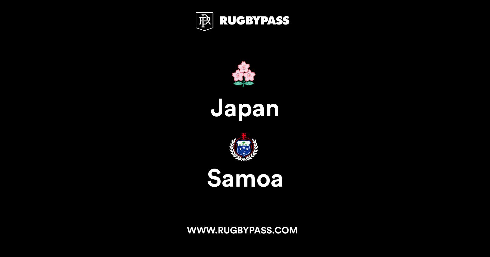 Japan vs Samoa | Head to Head Stats | RugbyPass