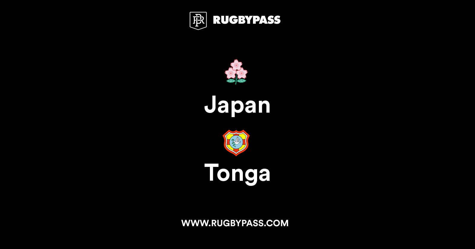 Japan vs Tonga | Squads & Team Sheets | RugbyPass