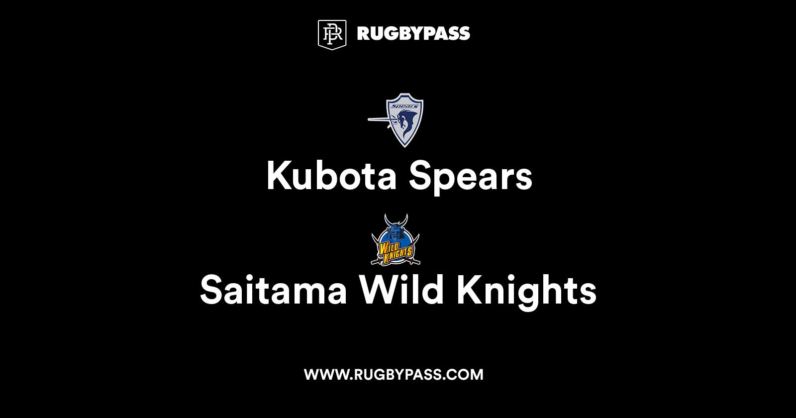 Kubota Spears vs Saitama Wild Knights | Live & Latest Rugby Union ...