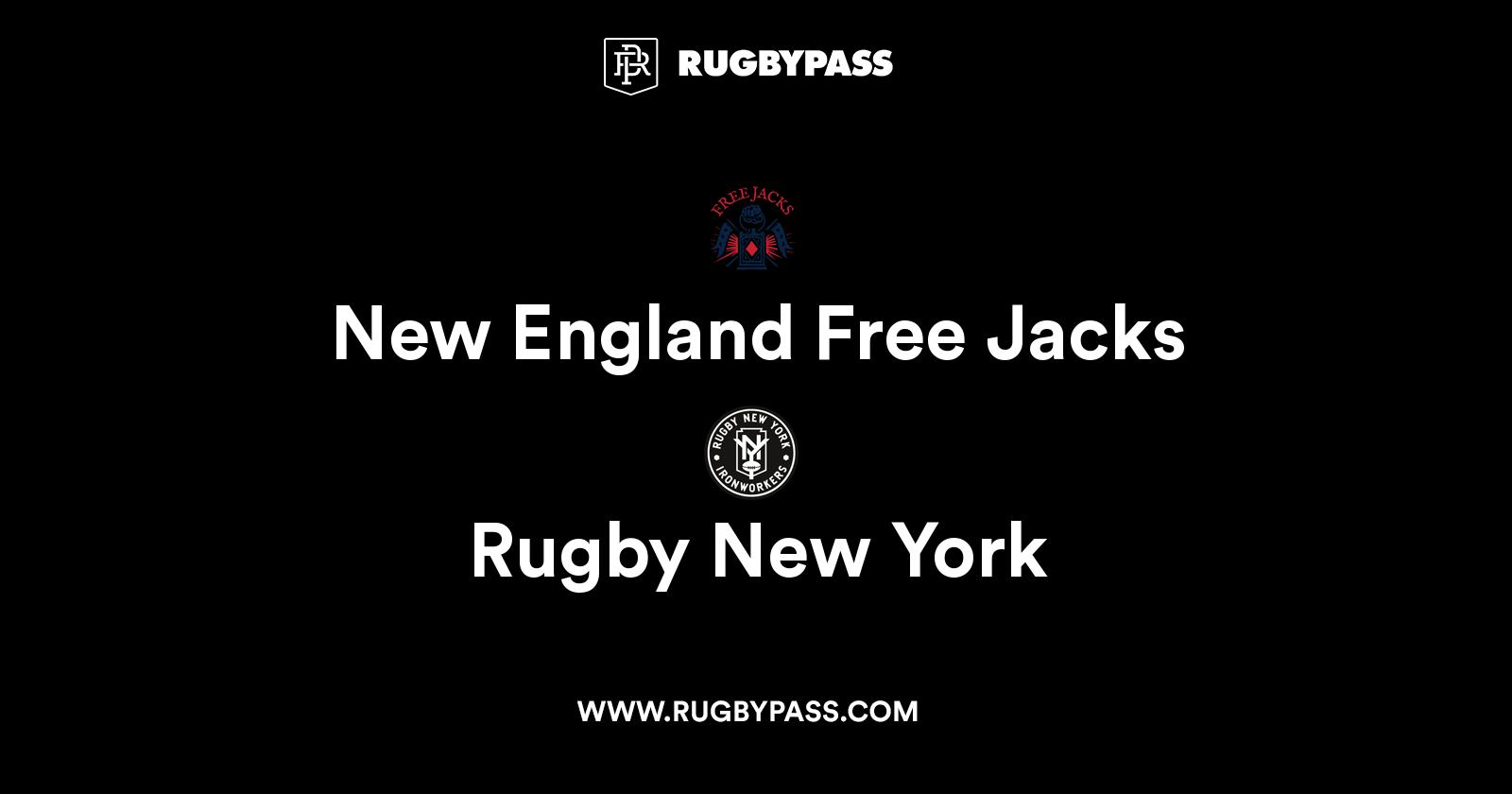 New England Free Jacks vs Rugby New York | Squads & Team Sheets | RugbyPass
