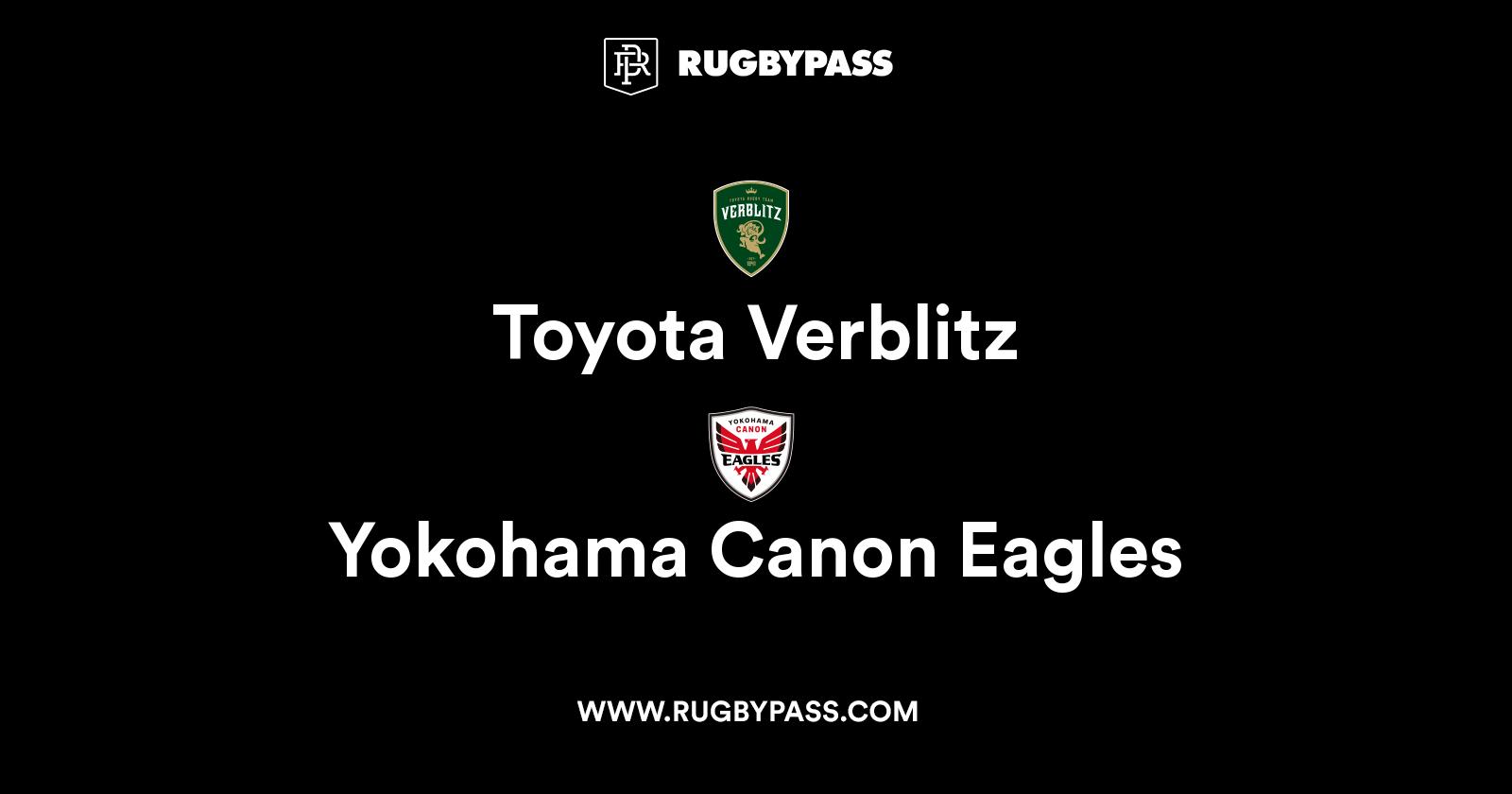 Toyota Verblitz vs Yokohama Canon Eagles | Live & Latest Rugby Union ...
