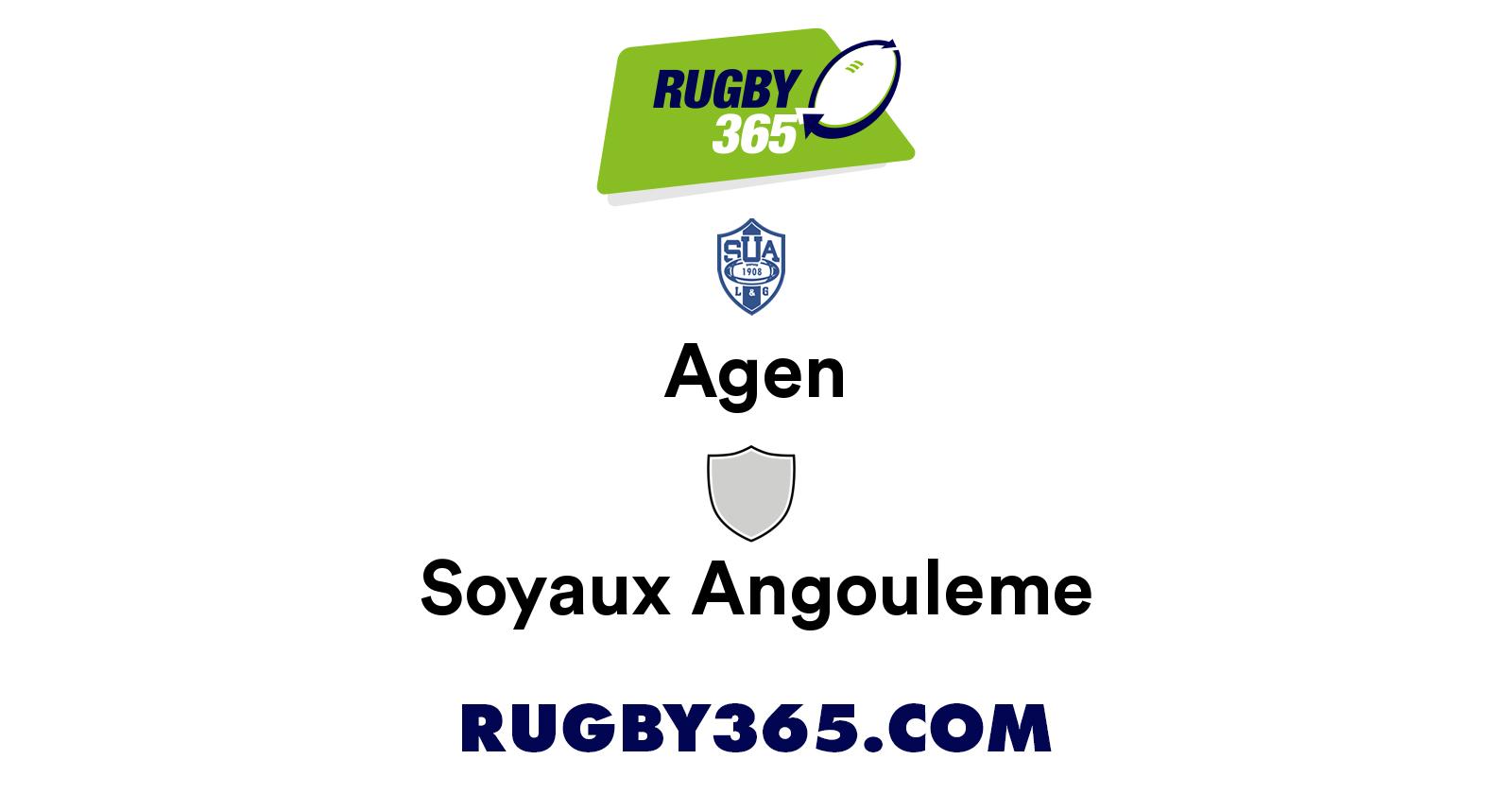 Agen vs Soyaux Angouleme | Live & Latest Rugby Union Scores & Results ...