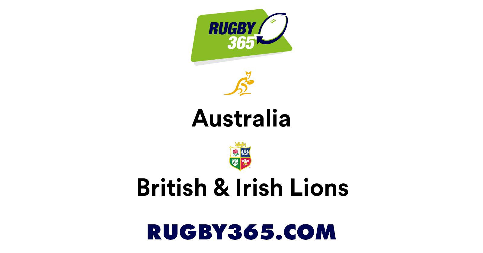 Australia vs British & Irish Lions | Live & Latest Rugby Union Scores ...