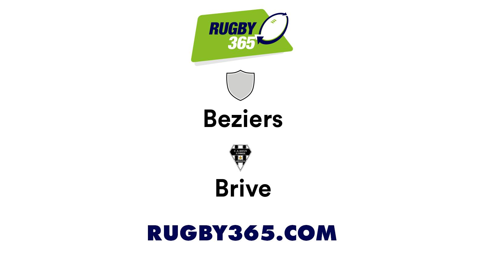 Beziers vs Brive | Squads & Team Sheets | Rugby 365