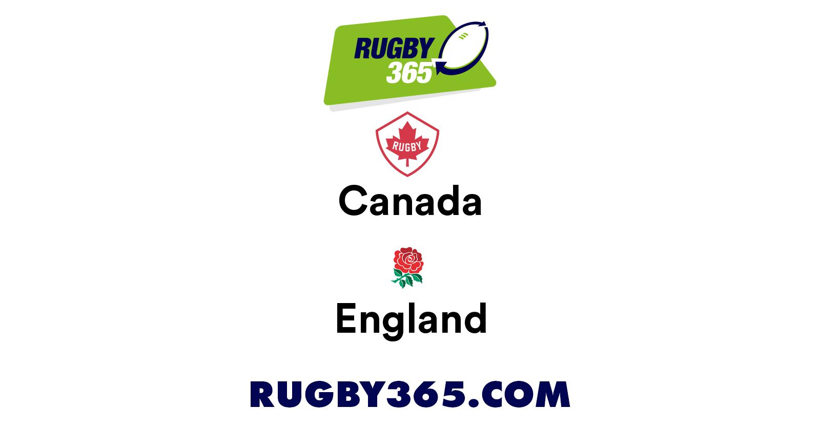 Canada vs England | Live & Latest Rugby Union Scores & Results | Rugby 365