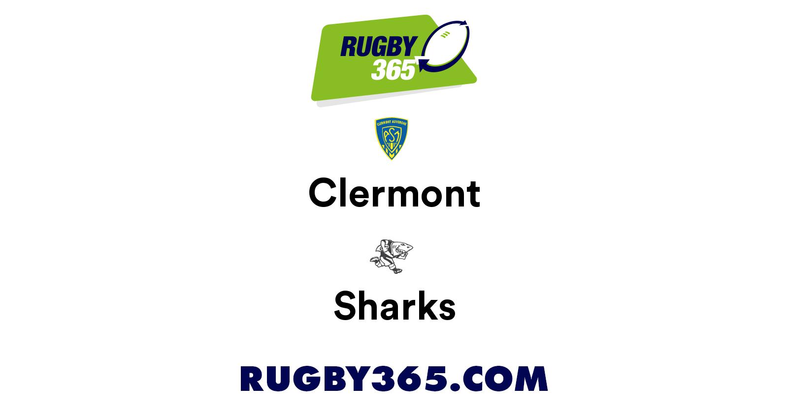 Clermont vs Sharks | Squads & Team Sheets | Rugby 365