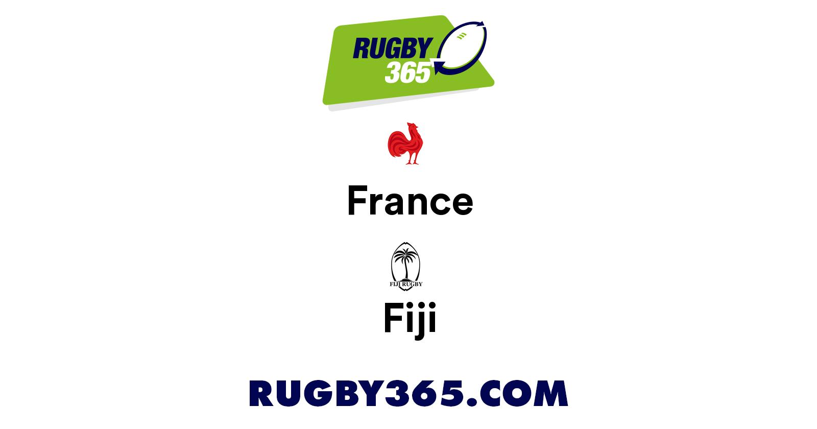 France vs Fiji | Match Stats | Rugby 365