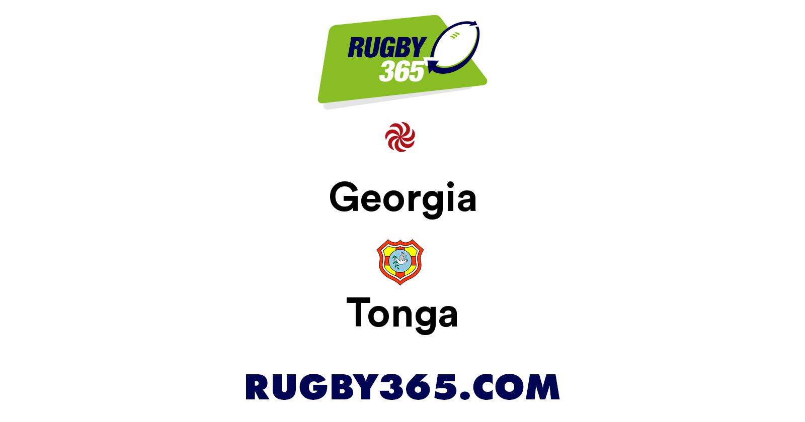 Georgia vs Tonga | Live & Latest Rugby Union Scores & Results | Rugby 365
