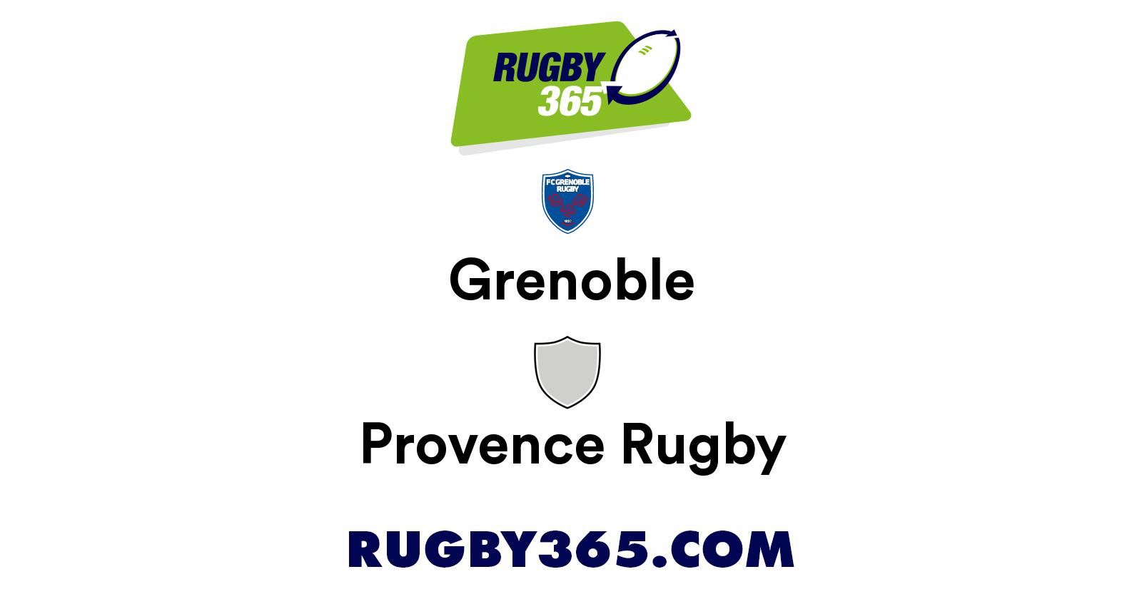 Grenoble vs Provence Rugby | Live Table & Log | Rugby 365