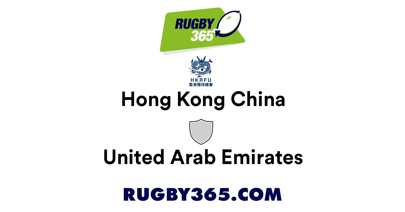 Hong Kong China vs United Arab Emirates | Live & Latest Rugby Union ...