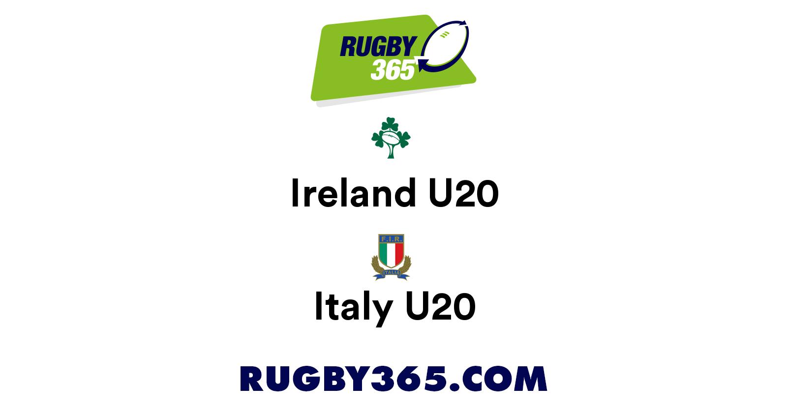 Ireland U20 vs Italy U20 | Live & Latest Rugby Union Scores & Results ...