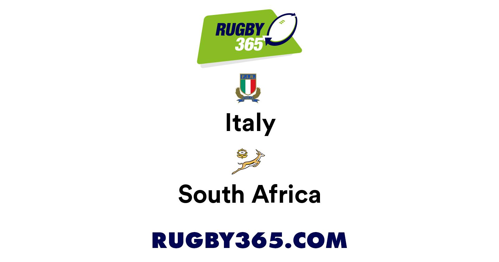 Italy vs South Africa | Live & Latest Rugby Union Scores & Results ...