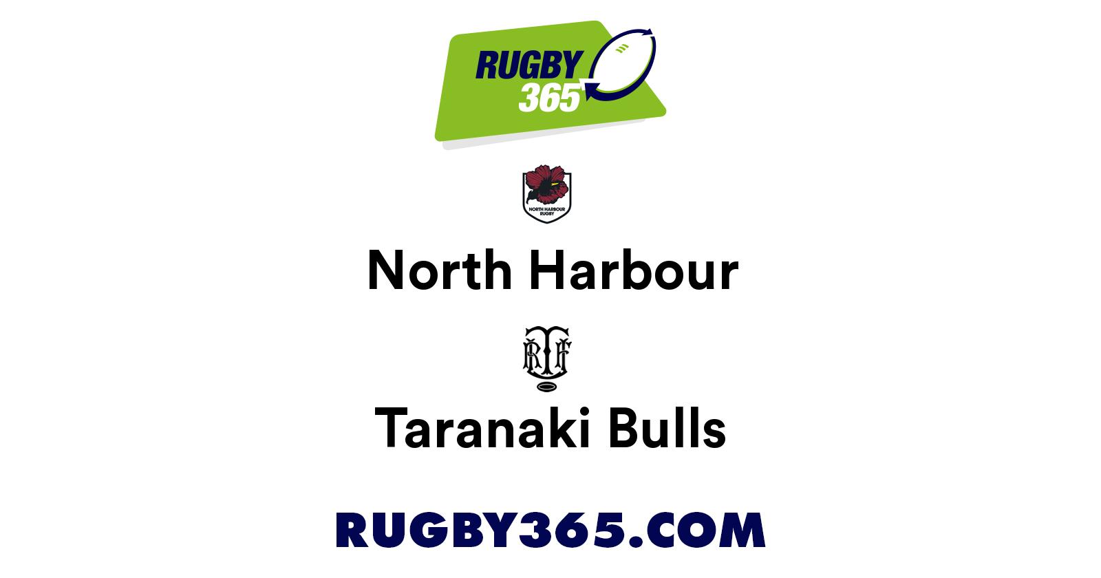 North Harbour vs Taranaki Bulls | Squads & Team Sheets | Rugby 365