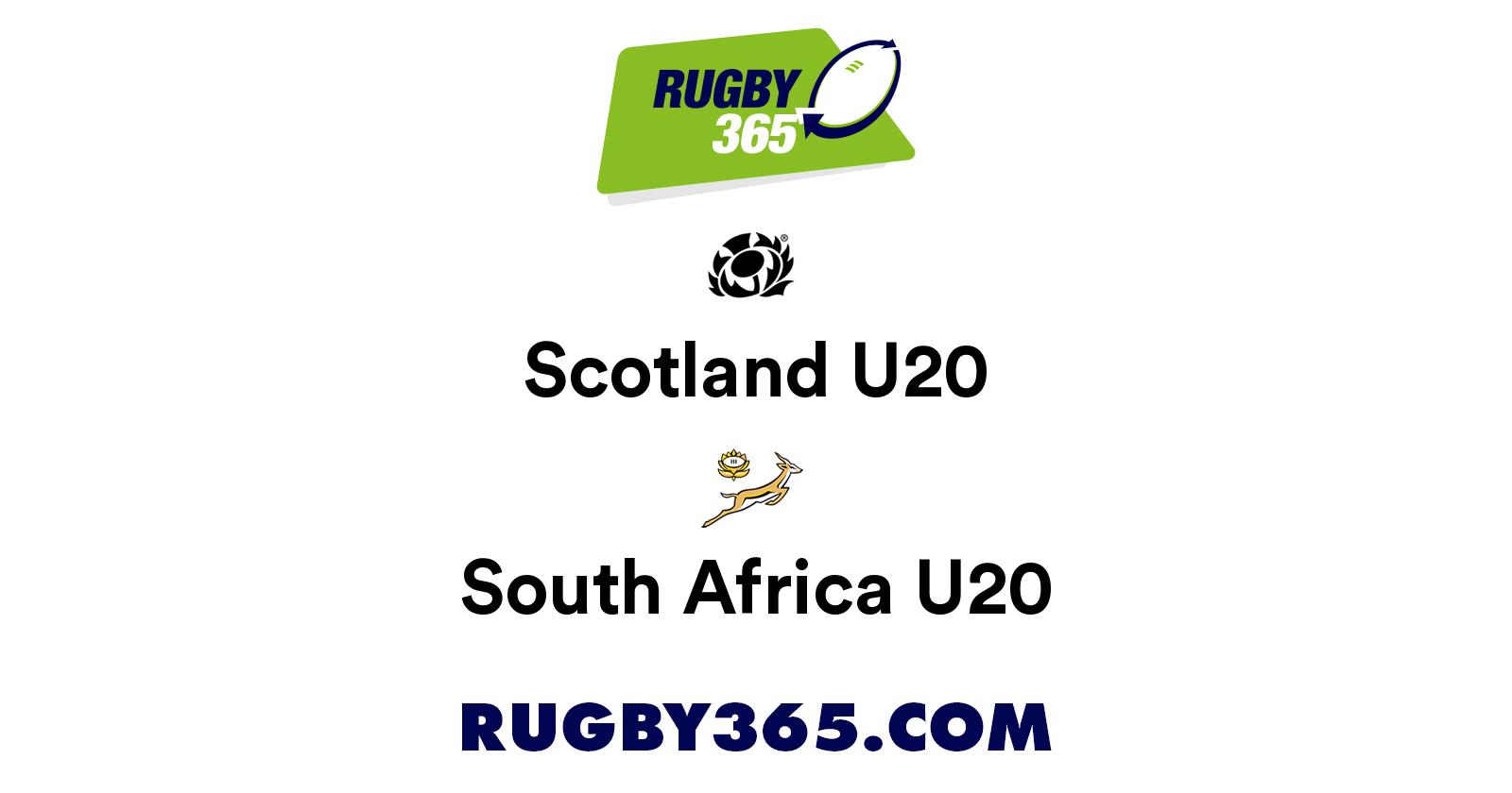 Scotland U20 vs South Africa U20 | Live & Latest Rugby Union Scores ...