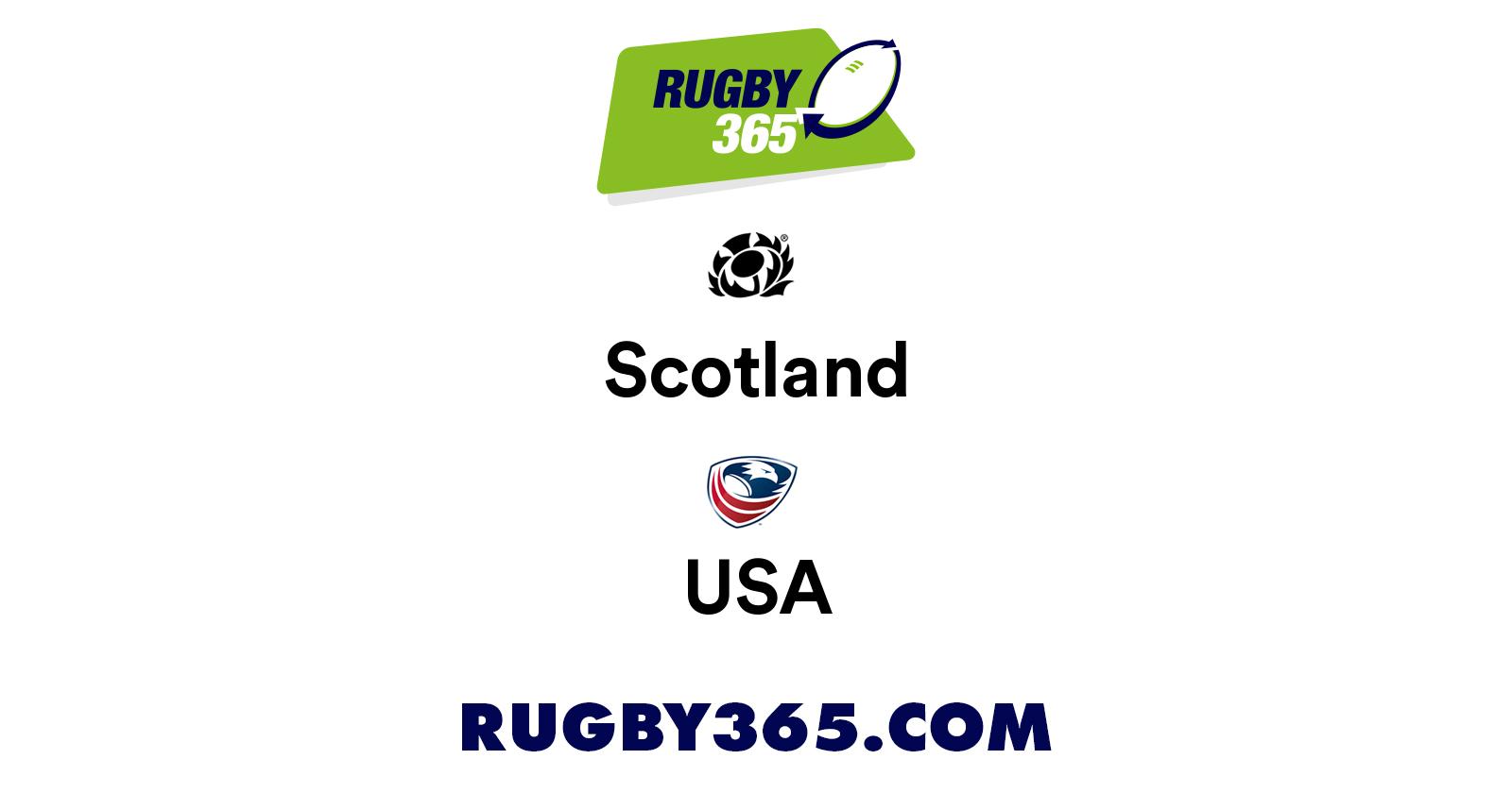 Scotland vs USA | Live & Latest Rugby Union Scores & Results | Rugby 365