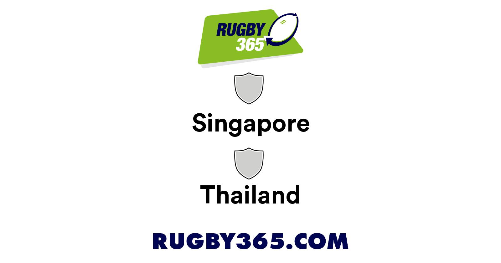 Singapore vs Thailand | Squads & Team Sheets | Rugby 365