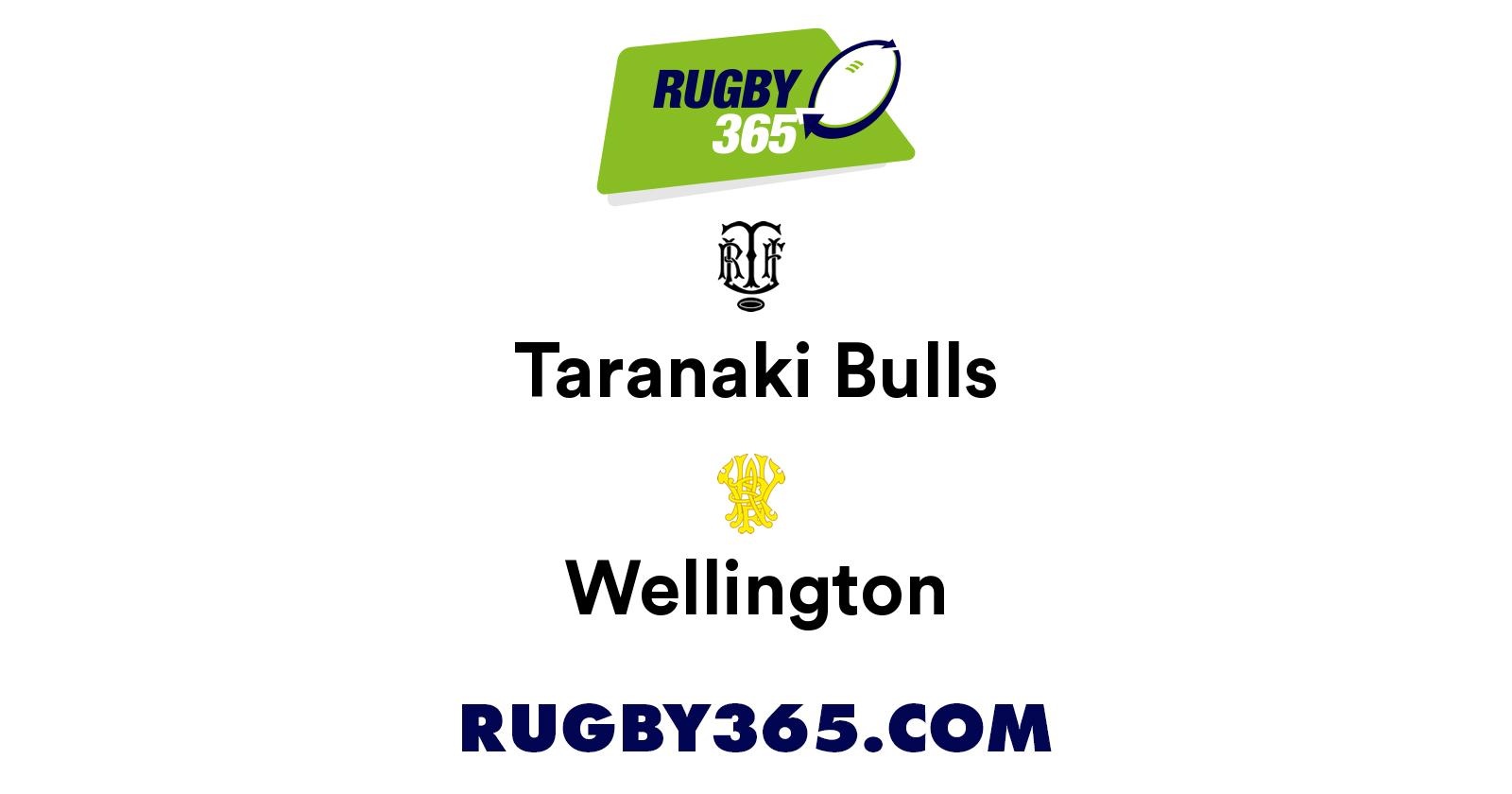Taranaki Bulls vs Wellington | Live & Latest Rugby Union Scores ...