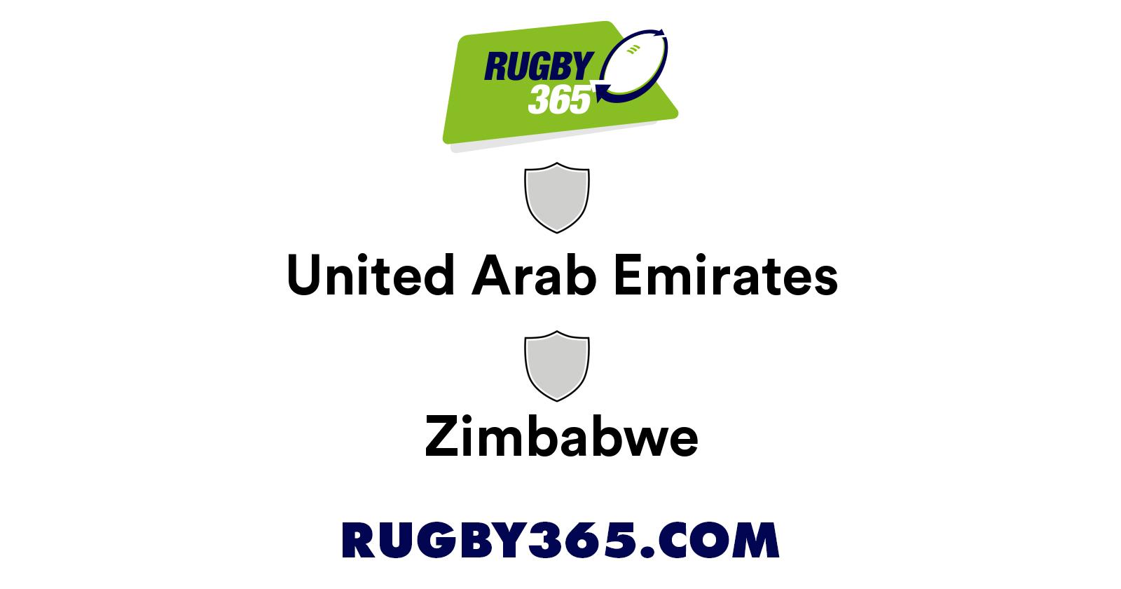 United Arab Emirates vs Zimbabwe | Live & Latest Rugby Union Scores ...
