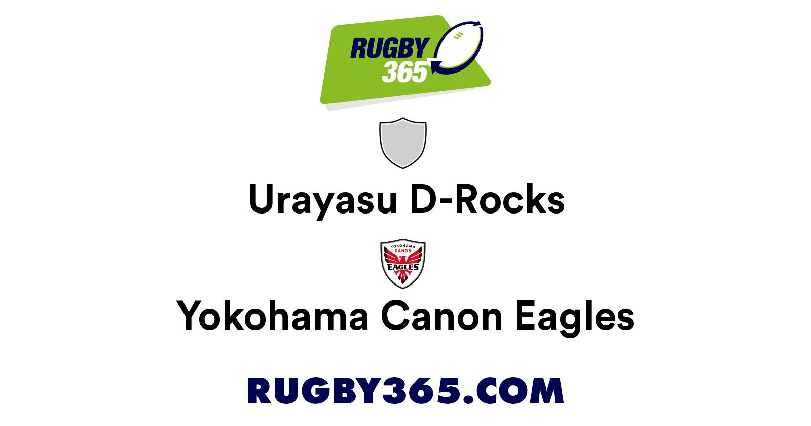 Urayasu D-Rocks vs Yokohama Canon Eagles | Squads & Team Sheets | Rugby 365