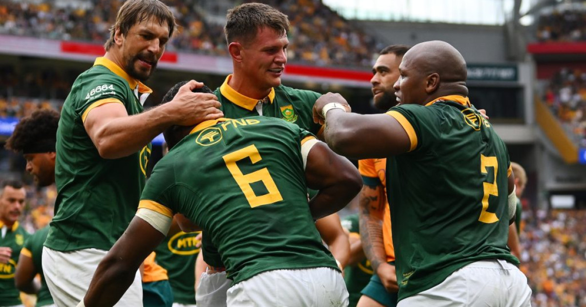 Springboks change 10 of their XV, make bomb squad a 5/3 split