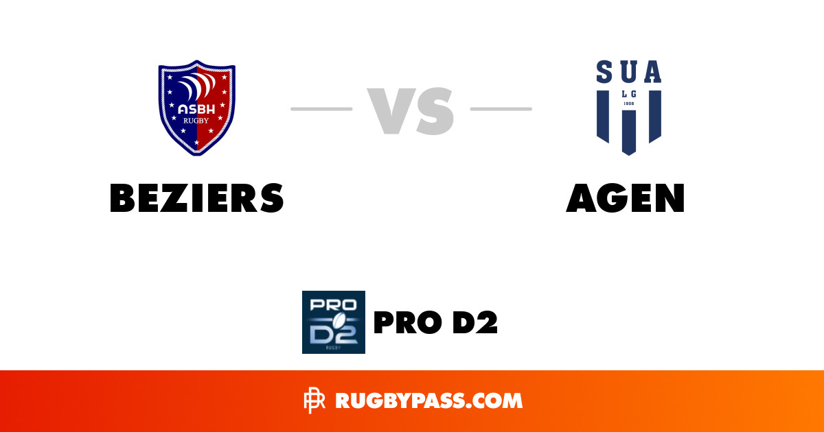 Agen vs Beziers | Beziers vs Agen | Pro D2 Live