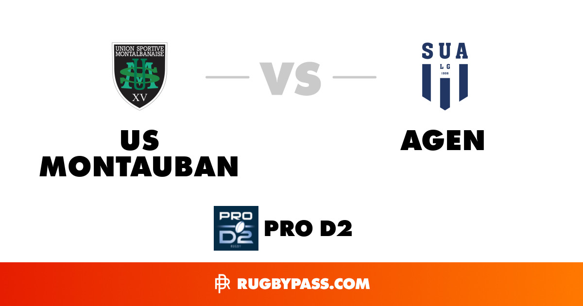 Agen vs US Montauban | US Montauban vs Agen | Pro D2 Live