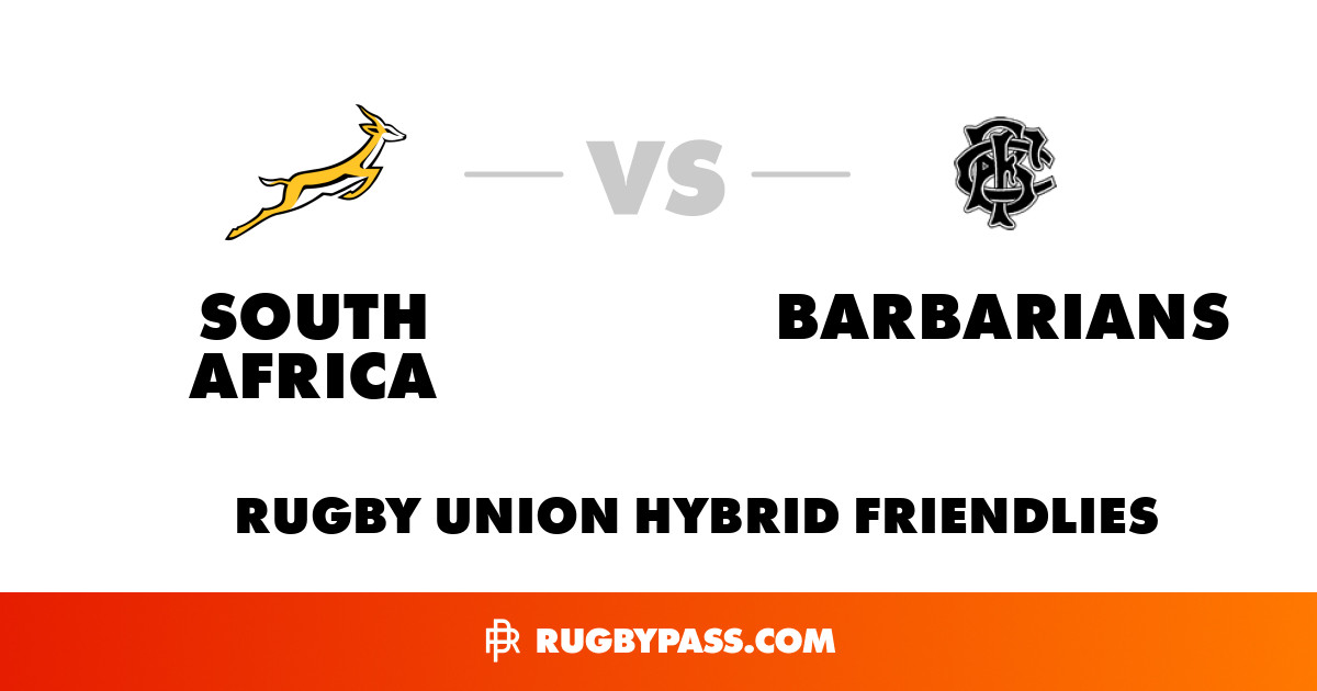 Barbarians vs South Africa | South Africa vs Barbarians | Rugby Union ...