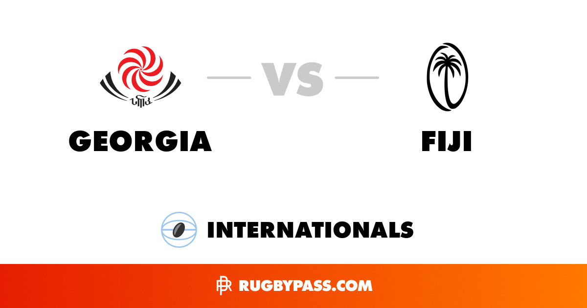 Fiji vs Georgia | Georgia vs Fiji | Internationals Live