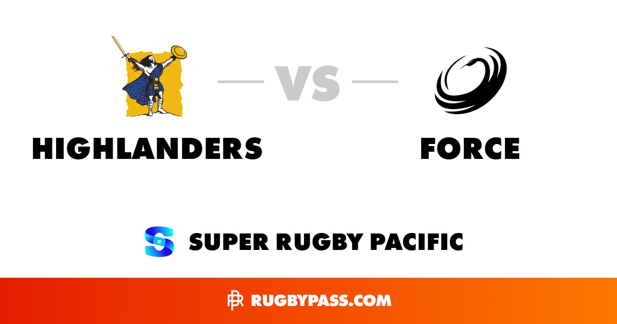 Force vs Highlanders | Highlanders vs Force | Super Rugby Pacific Live