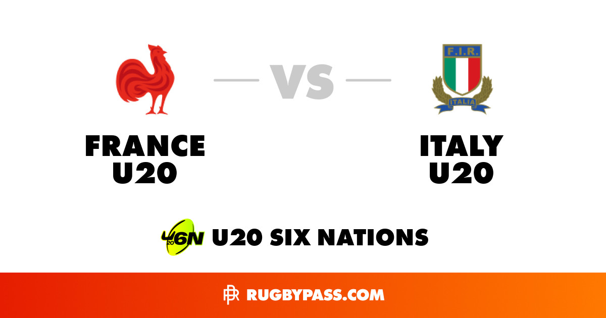 France U20 vs Italy U20 | Italy U20 vs France U20 | U20 Six Nations Live