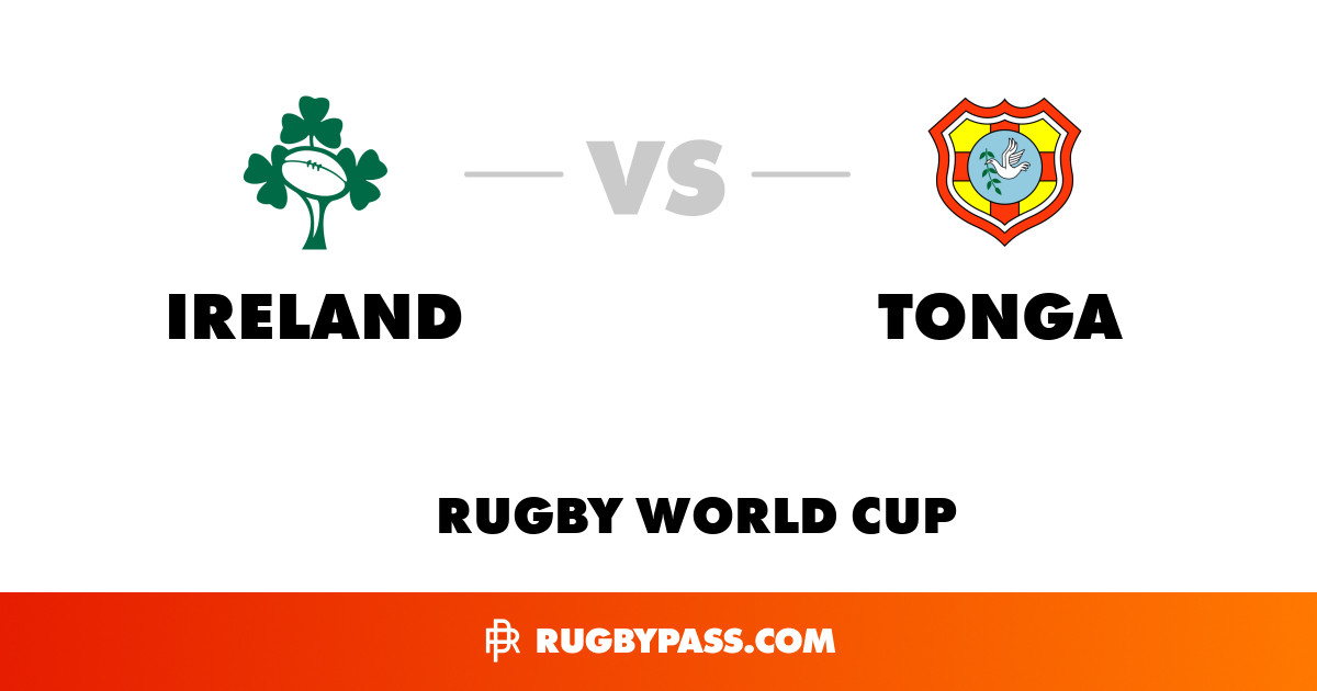 Ireland vs Tonga | Tonga vs Ireland | Rugby World Cup Live