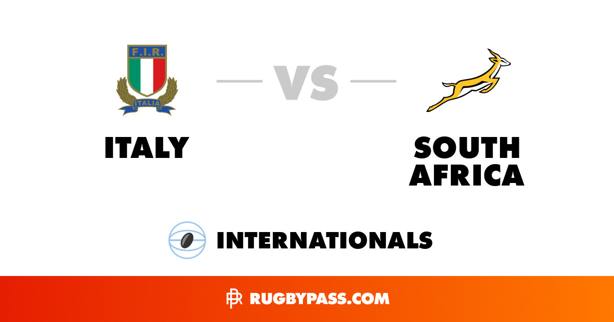 Italy vs South Africa | South Africa vs Italy | Internationals Live