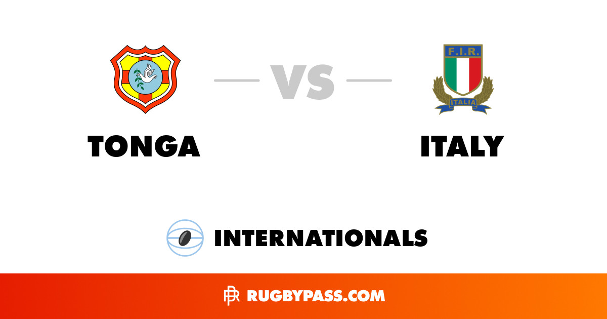 Italy vs Tonga | Tonga vs Italy | Internationals Live