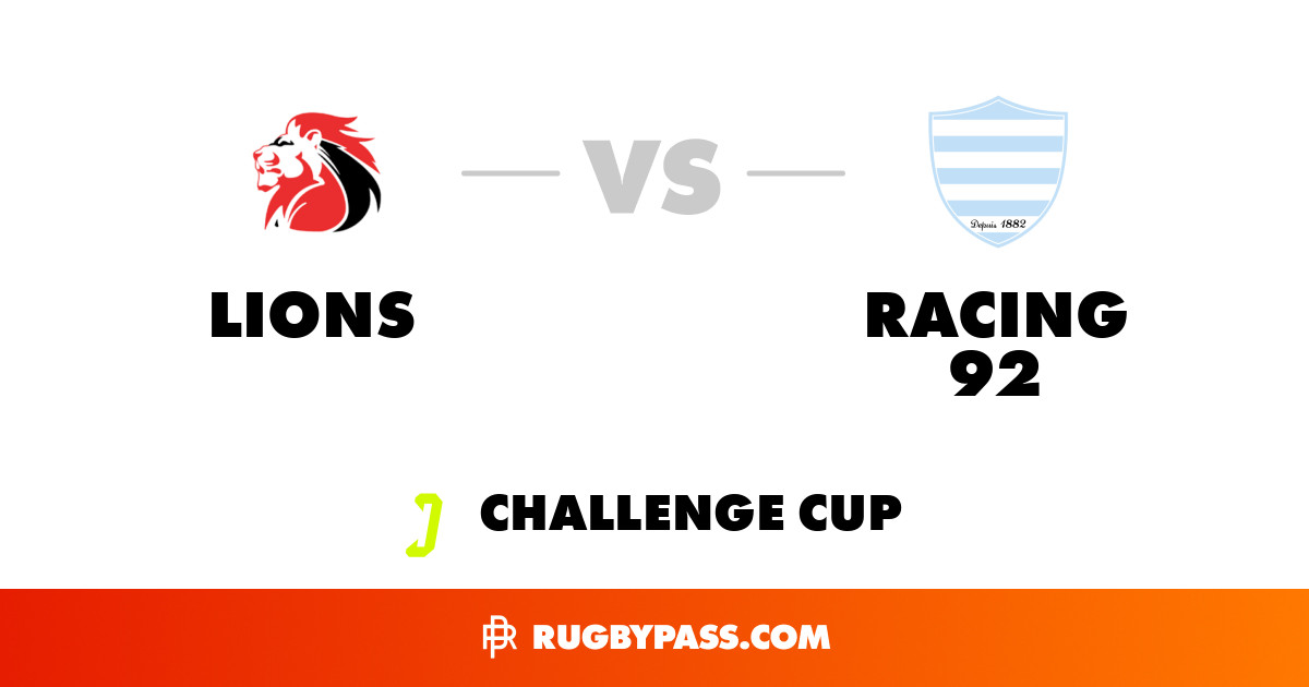 Lions vs Racing 92 | Racing 92 vs Lions | Challenge Cup Live