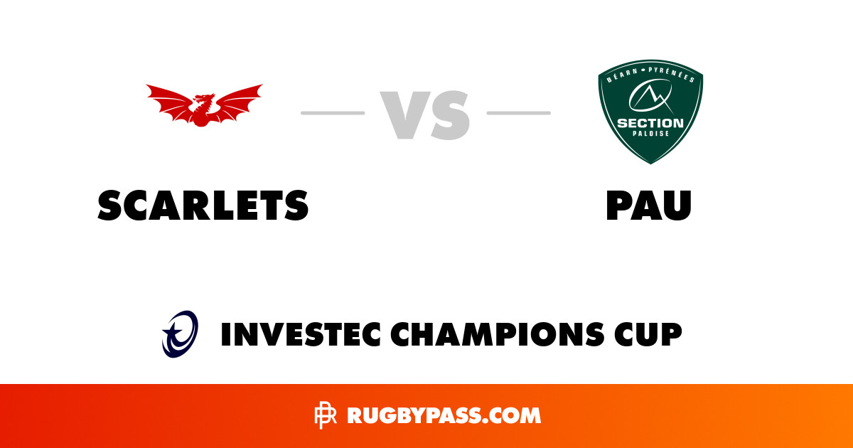 Pau vs Scarlets | Statistiques du match | RugbyPass