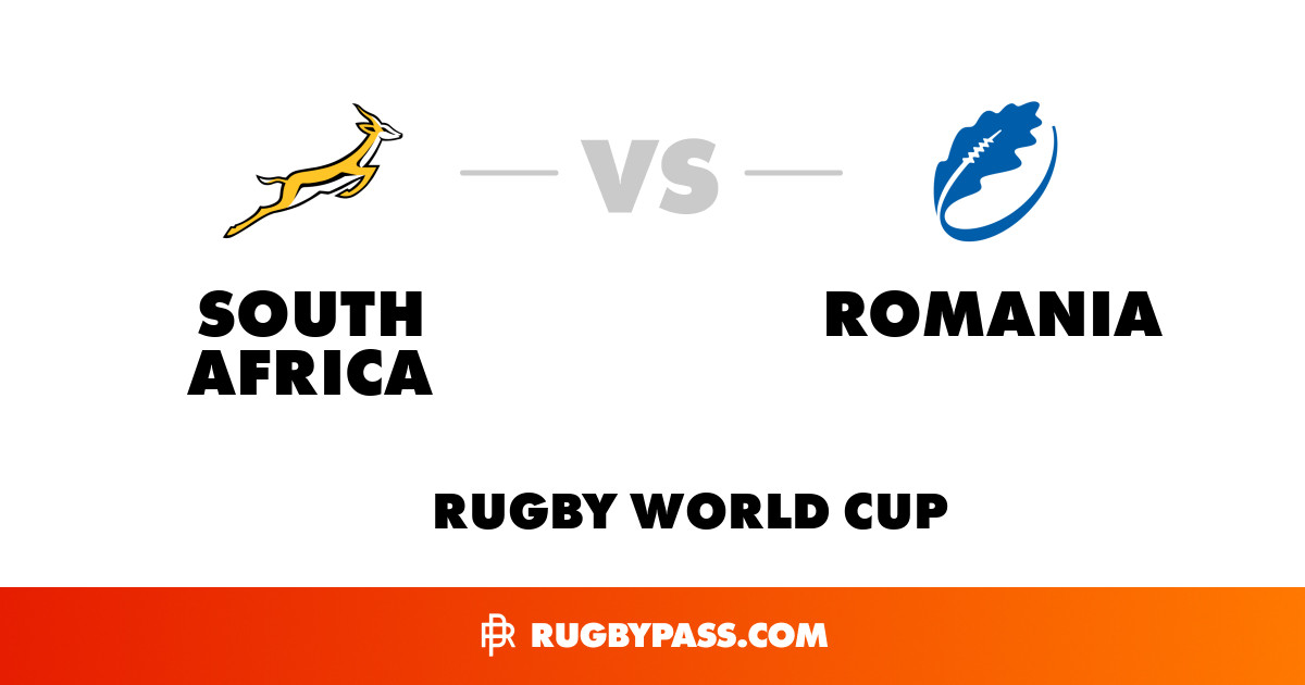Romania vs South Africa | South Africa vs Romania | Rugby World Cup Live