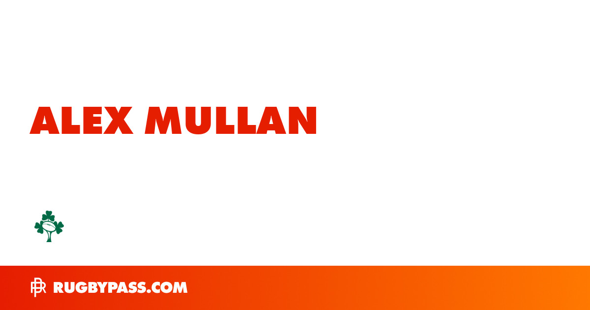 Alex Mullan Rugby Bio | News, Stats, Age, Height & Team | RugbyPass