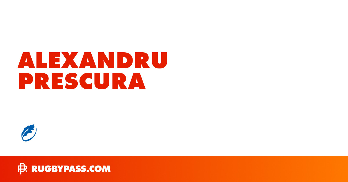 Alexandru Prescura Rugby Bio | News, Stats, Age, Height & Team | RugbyPass