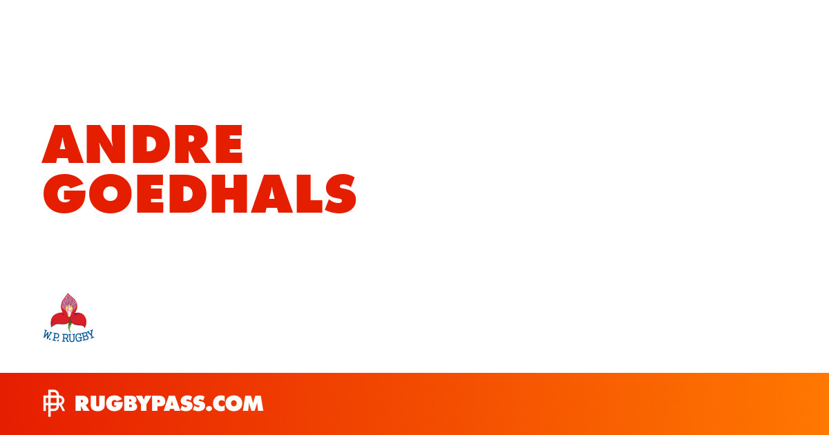 Andre Goedhals Rugby Bio | News, Stats, Age, Height & Team | RugbyPass